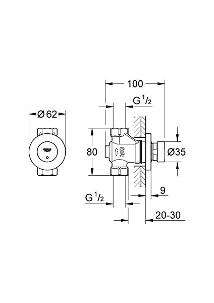 Store Euroeco Cosmopolitan T Zaman Ayarlı Ankastre Duş Valfi Fiyatı