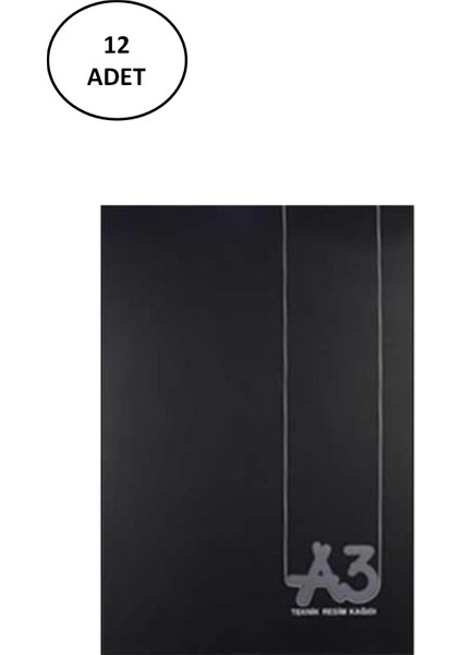 A3 Teknik Resim Defteri Blok Dikey 36 Yaprak - Okula Dönüş