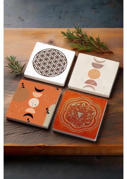 Elite Bohem, Minimalist Soyut, Sri Yantra, Yaşam Çiçeği Taş Fiyatı