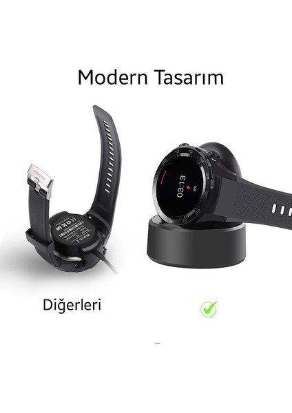 Huawei Watch 2 Gen Manyetik Şarj Cihazı STANDLI-(5775) - Fiyatı