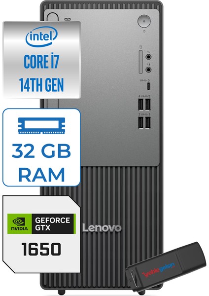 Lenovo Thinkcentre Neo 50T Gen5 Intel Core I7 14700 32GB Fiyatı