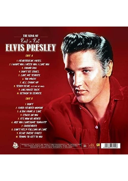Şeyler Elvis Presley The King Of Rock'n Roll Plak Fiyatı