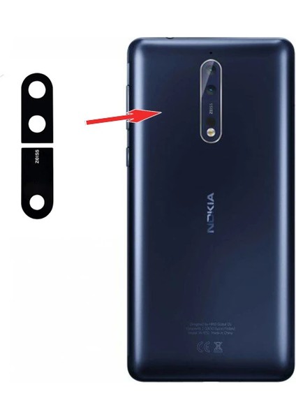 Nokia 8 (TA-1012) Arka Kamera LENS-(1903) - ASBTC6269-1843 Fiyatı