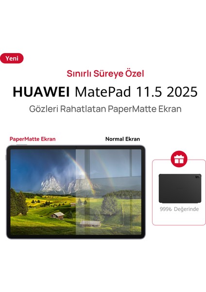 Huawei Yeni (2025) MatePad 11.5 PaperMatte 8GB 256GB Tablet Fiyatı