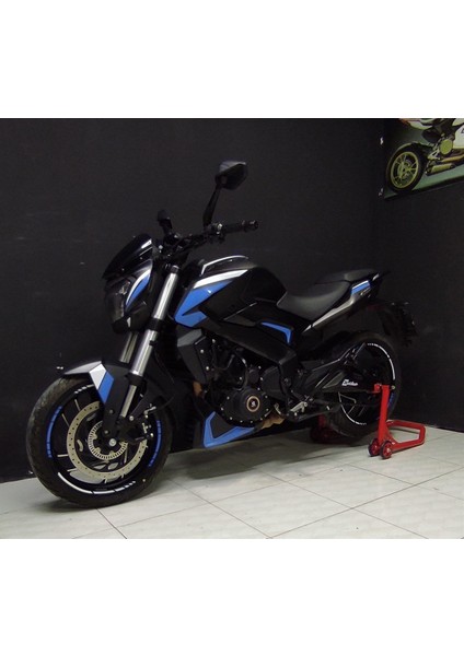Bajaj Dominar 400-250 Sticker Etiket Modeli Mavi Beyaz Fiyatı