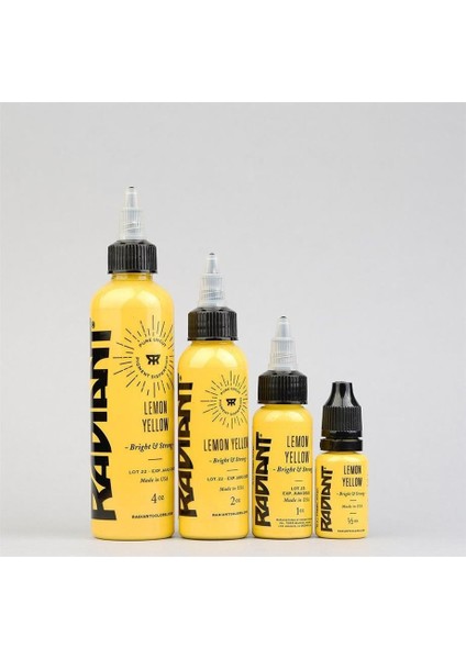 Lemon Yellow - Radiant Tattoo Dövme Boyası - 1OZ/30ML Fiyatı