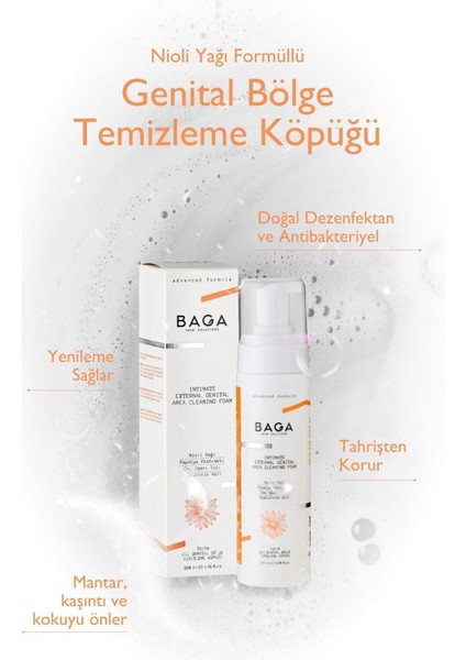 Baga Kadınlar İçin Genital Bölge Temizleme Köpüğü 150 ml - Fiyatı