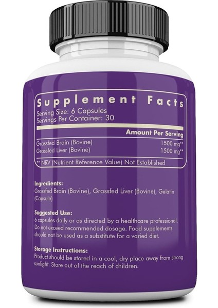 Ancestral Supplements Grass Fed Beef Brain 500 Mg 180 Kapsül Fiyatı