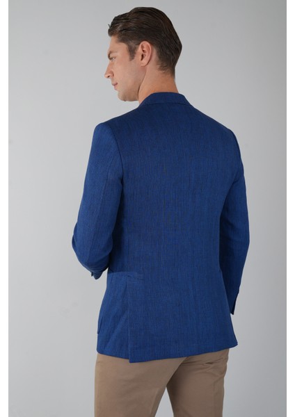 Bisse Erkek Platinum Regular Fit Keten Ceket Taş Fiyatı