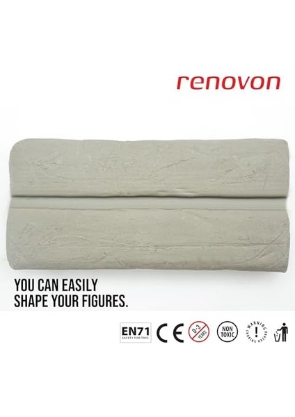 Seramik Kil Hamuru, Beyaz 1000 Gr(1 Kg) Fırınlamaya Gerek Fiyatı