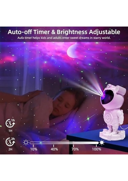 Astronot Projektör Bluetooth Bağlantılı ve Uzaktan Kumandalı Fiyatı