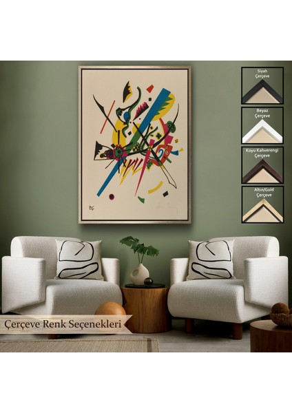 Çerçeveli Wassily Kandinsky - Küçük Dünyalar Tablosu - Small Fiyatı