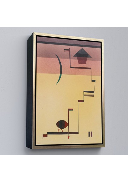 Çerçeveli Wassily Kandinsky - Eckig Açısal TABLO-7490 Fiyatı