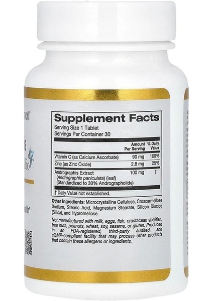 Andrographis Immune With Ap-Bio 100 Mg 30 Tablet Fiyatı