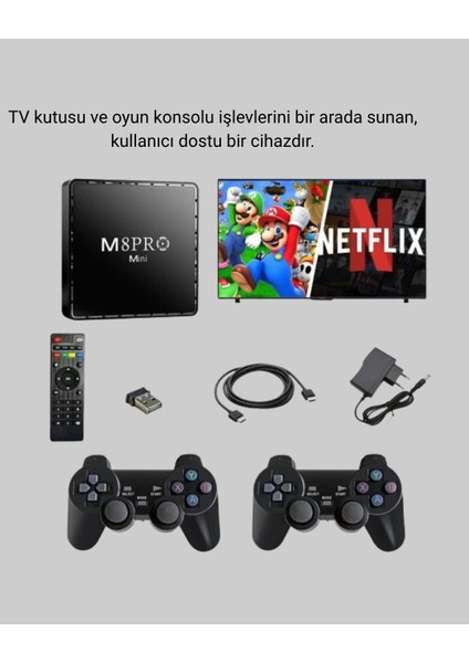 M8PRO Mini 2 10K Android Tv Box – Oyun Konsolu ve Akıllı Fiyatı