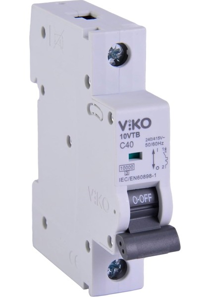 10VTB-1C40 Otomatik Sigorta 10KA C Tipi 1 Kutup 40A Fiyatı