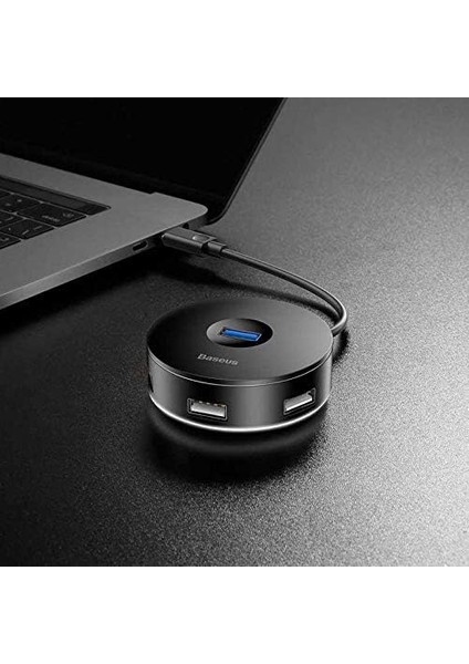 Round Box 4 In 1, Bilgisayar/telefon Hub Adaptörü, Siyah Fiyatı