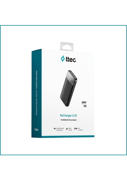 Ttec Recharger Taşınabilir Şarj Aleti, 10.000MAH Powerbank, Fiyatı