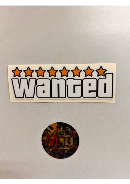 Wanted 10X3CM Sticker Folyo Kaplama-Araba Motosiklet Kask Fiyatı
