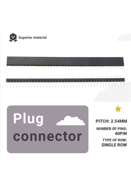 RelicRealm 30 Pcs 40 Pin 2.54MM Erkek ve Kadın Pin Fiyatı