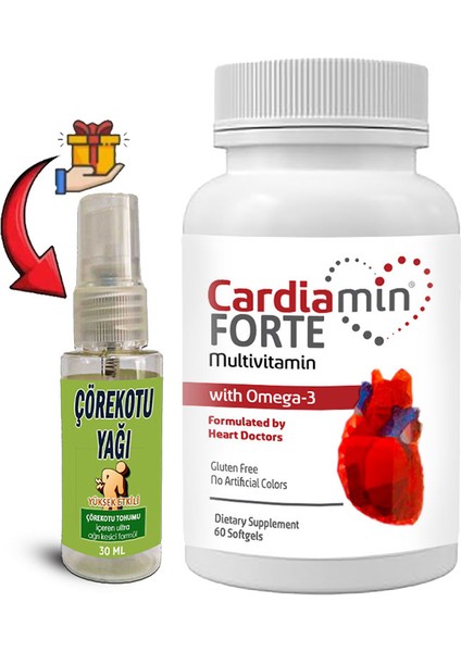 Cardiamin Forte 1 Kutu Multivitaminli OMEGA3LÜ 60 Soft Jel Fiyatı