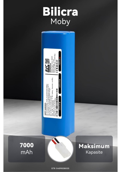 Bilicra Moby 7000MAH Robot Süpürge Bataryası - Uzun Ömürlü Fiyatı