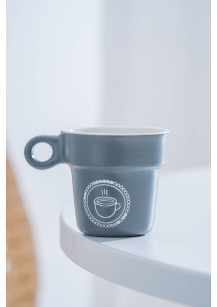 Acar Ruby Porselen Espresso Bardağı Gri - 90 ml Fiyatı