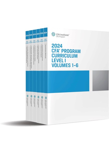 Storemax 2024 Cfa Program Curriculum Level I Box Set Kitabı