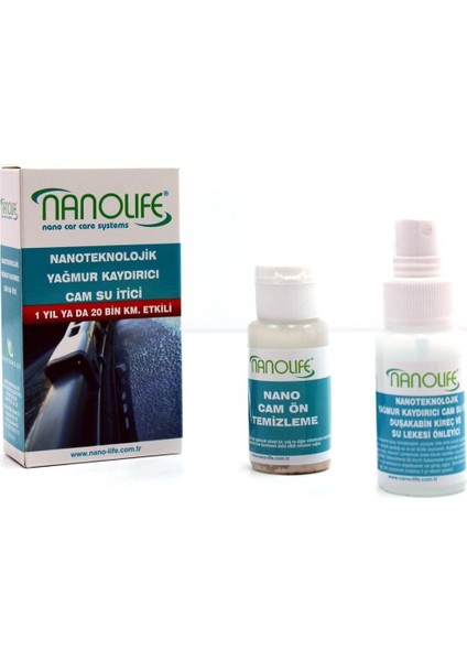 Nanolife 1 Yıl 20 Bin Km etkili Nano Cam Su itici / Yağmur Fiyatı