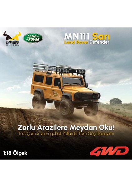 Mn Model MN111 1/18 Land Rover Defender 110 4WD Rc Model Fiyatı