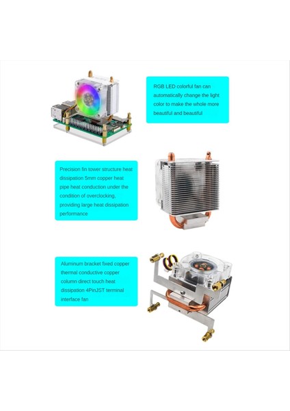 Buz Tower Fan Tiner Rgb Fan Raspberry Pi 5 Pı5 Dikey (Yurt Fiyatı