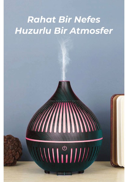 B34 180ML Ultrasonik Aromaterapi Nemlendirici, LED Işıklı Fiyatı