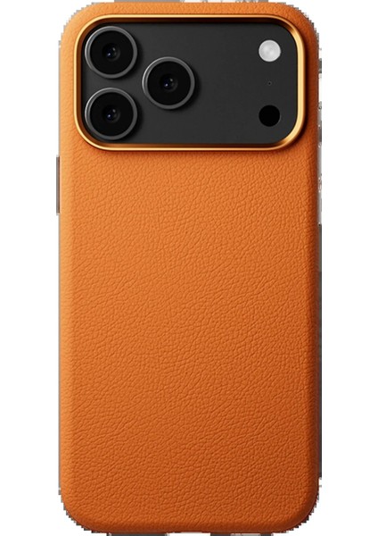 iPhone 17 Pro Wonder Deri Magsafe Kapak - Turuncu (Neva-Box) Fiyatı