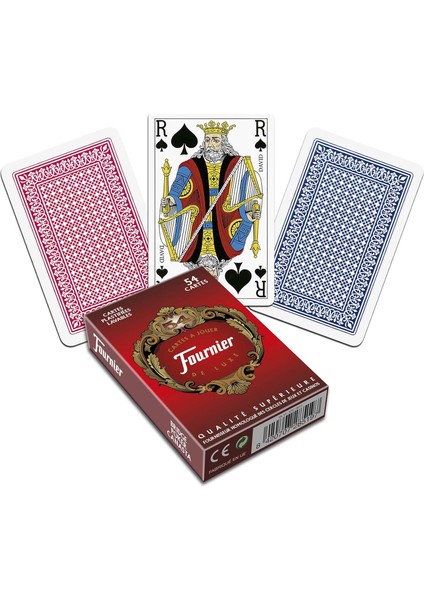 Fournier De Luxe Bridge Kartları, Kırmızı Veya Mavi Fiyatı