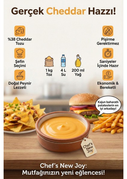 Cheddar Toz 1000 gr Çedar Peynir Sos Tozu Fiyatı