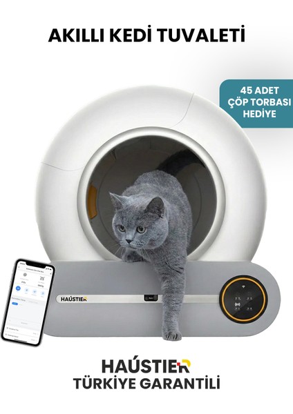 Haustier BF01 Akıllı Otomatik Kedi Tuvaleti, Tuya App-Wifi Fiyatı