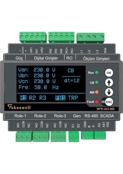 Teknowell MFR-403-MB Şebeke Izleme Rölesi Fiyatı