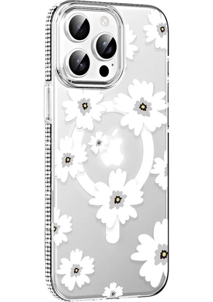 Aycer Joko Iphone 14 Pro Max Floral Magsafe Kapak - Beyaz Fiyatı