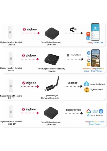 Larskas Zigbee Hareket Sensörü (Tuya - Smart Life, Fiyatı