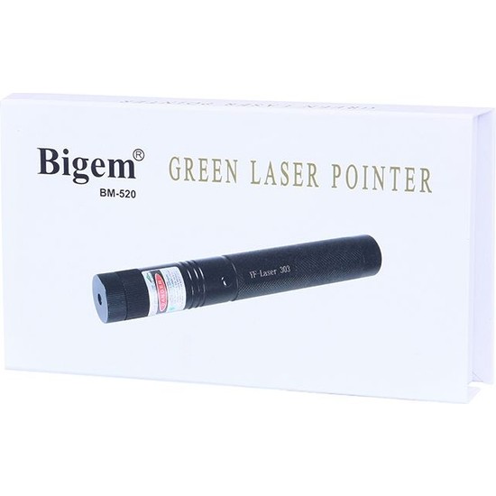 Bigem Şarjlı Yeşil Lazer Pointer 1000MW BM-520 Fiyatı