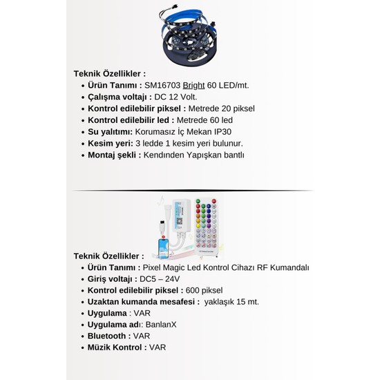 OEM SM16703 Ultra Parlak IP30 Pixel Adreslenebilir Şerit LED Fiyatı