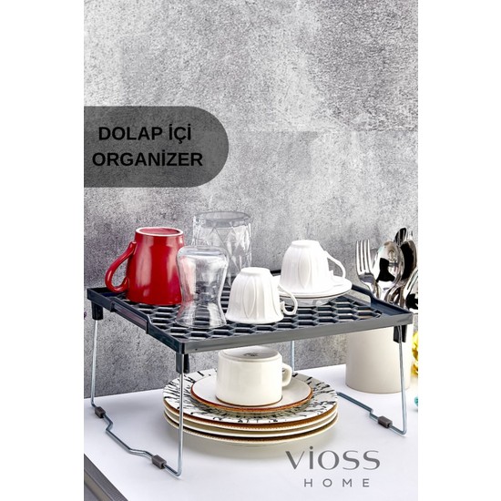 Vioss Home Dolap Içi Düzenleyici Kare Pratik Raf Fiyatı