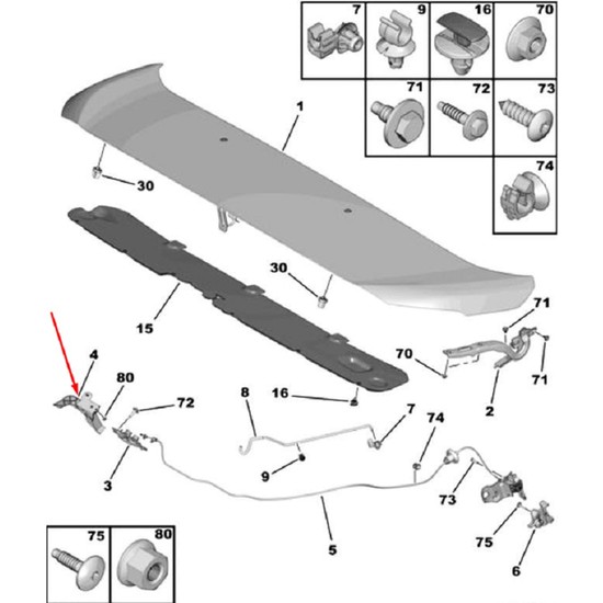 Psa Psa 9817297580 Kaput Açma Dili Fiyatı - Taksit Seçenekleri