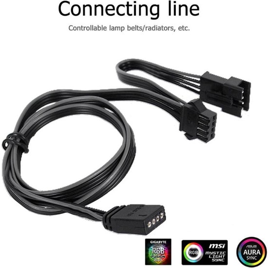 Tialating 12 V 4pin Rgb Bağlantı Kablosu 60 cm Pc Kasa Fanı Fiyatı