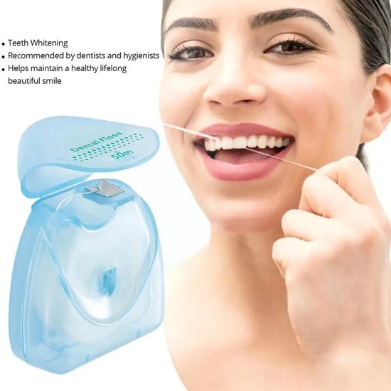 Mingming Shop Bir Stil Dental Flo Meter 54 Yard Wire Floss Dental Mint ...