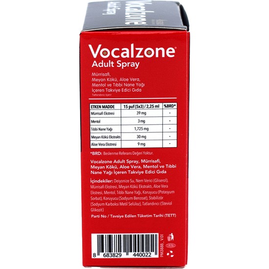 Vocalzone Adult (Yetişkin) Sprey 20ML + 3'lü Paket Fiyatı