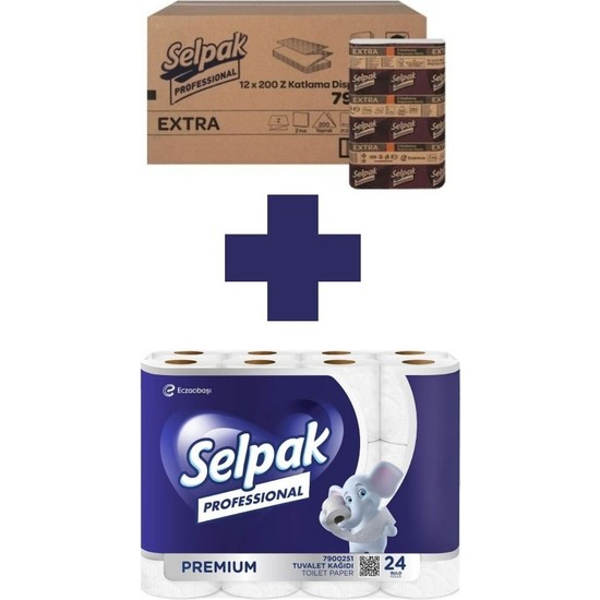 Selpak Prof. Extra Z Katlı Havlu 200LÜ*12 + Selpak Prof. Fiyatı