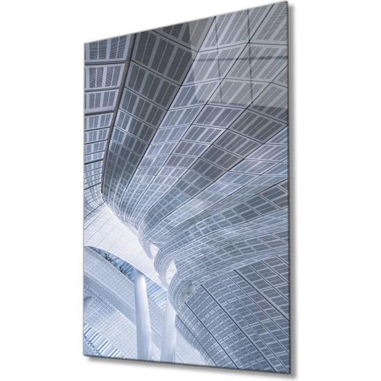 Beyaz Geometrik Mimari Cam Tablo White Fiyatı - Taksit Seçenekleri