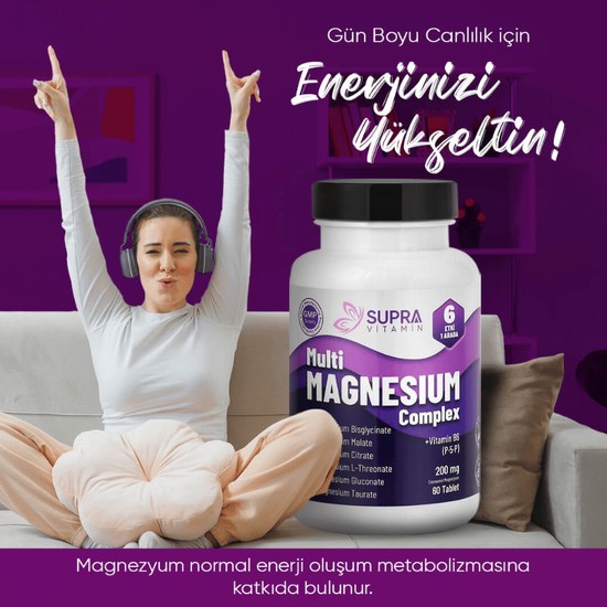 Supra Protein Supra Vitamin Multi Magnesium Complex- 6'lı Fiyatı