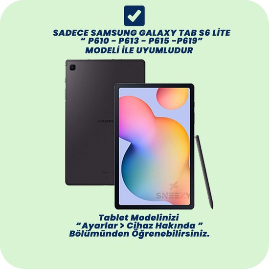 Sneezy Samsung Tab S6 Lite P610 10.4 Inç Katlanabilir Fiyatı